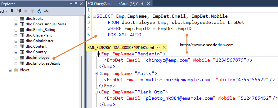 SQL Server How To Convert Table Data Into XML Using A Query